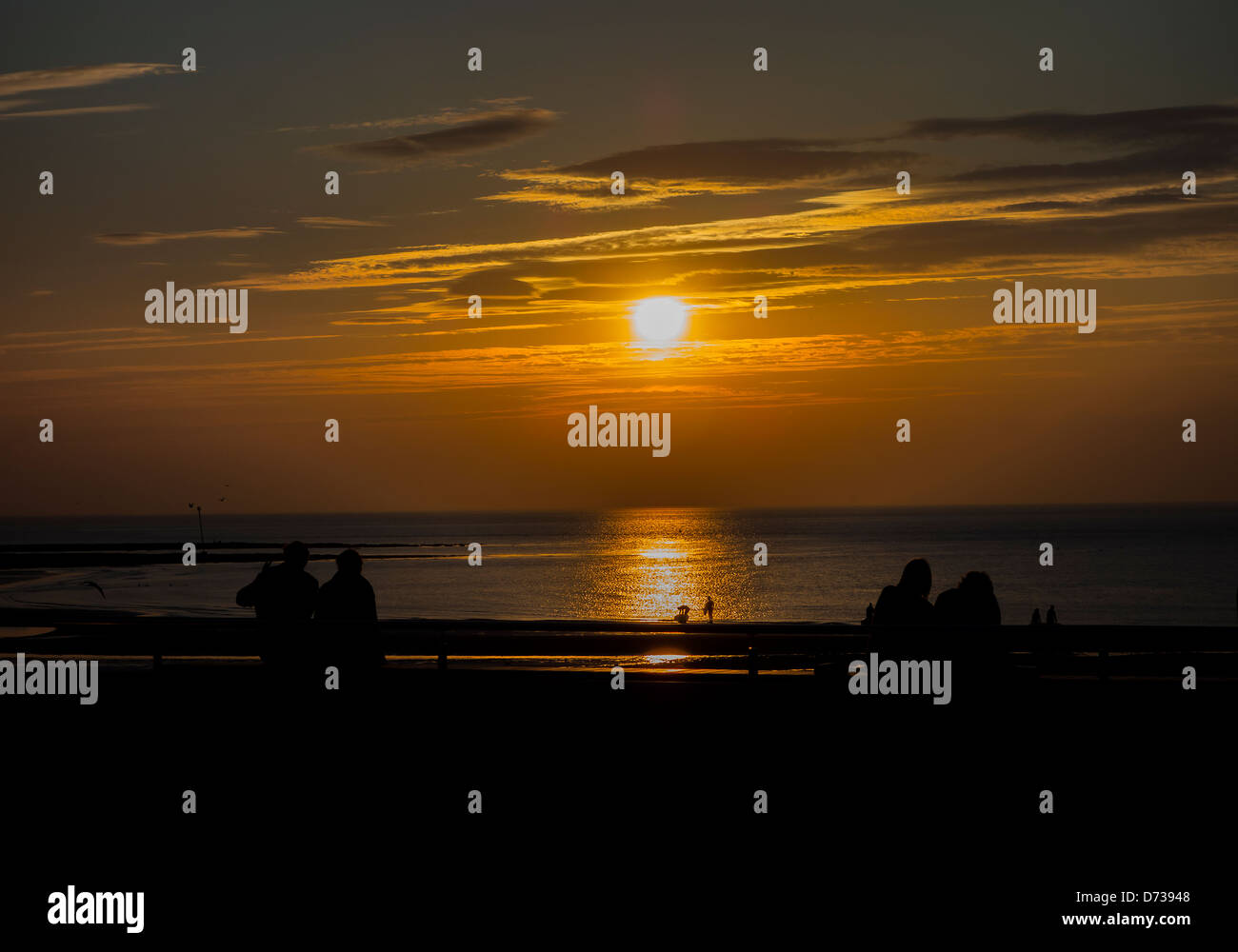 Margate Seafront Sunset Creative Kent England UK Stock Photo - Alamy