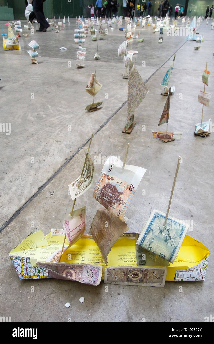 Susan Stockwell's Sail Away project at the Tate Modern as part of the ...