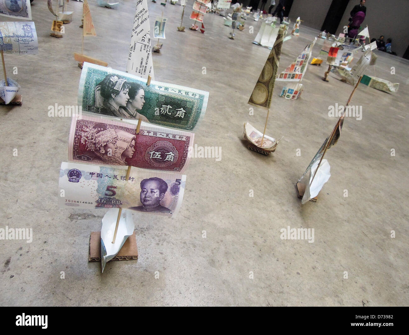 Susan Stockwell's Sail Away project at the Tate Modern as part of the ...