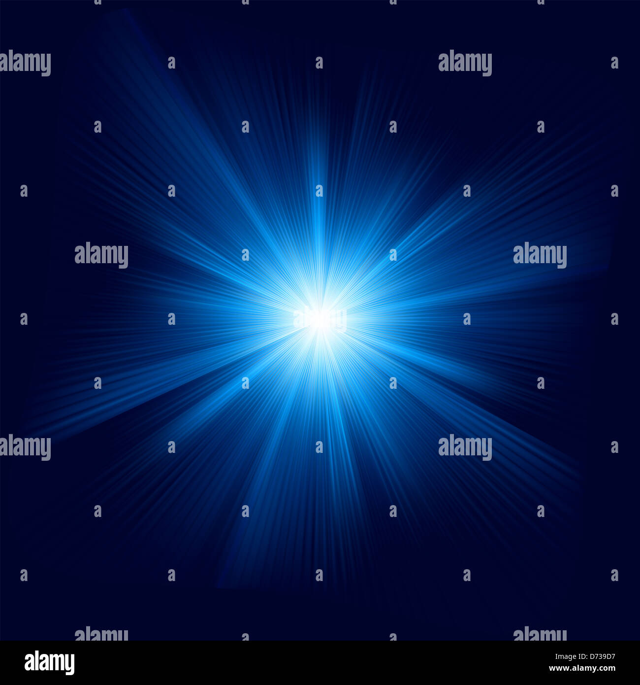 Blue color design with a burst Stock Photo - Alamy