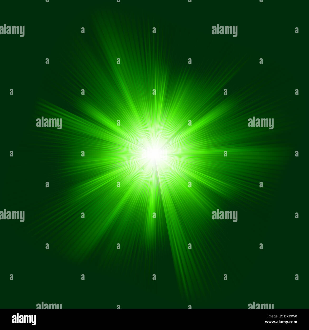 Green color design with a burst Stock Photo - Alamy
