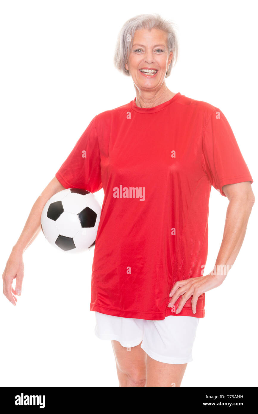Old woman football hi-res stock photography and images - Alamy