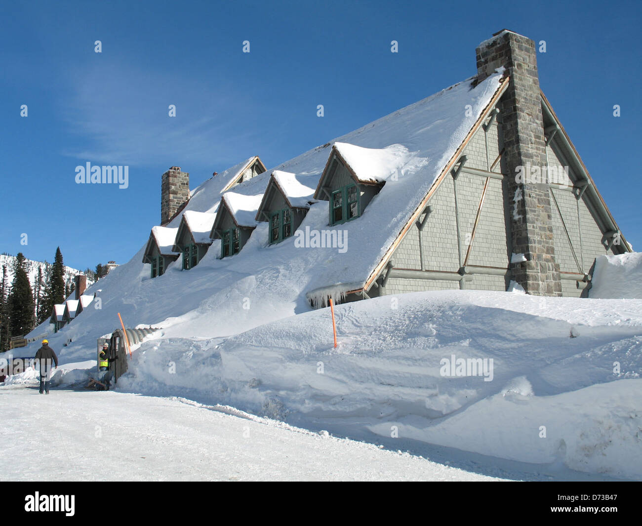 Paradise Inn, located in Mount Rainier National Park, provides access ...