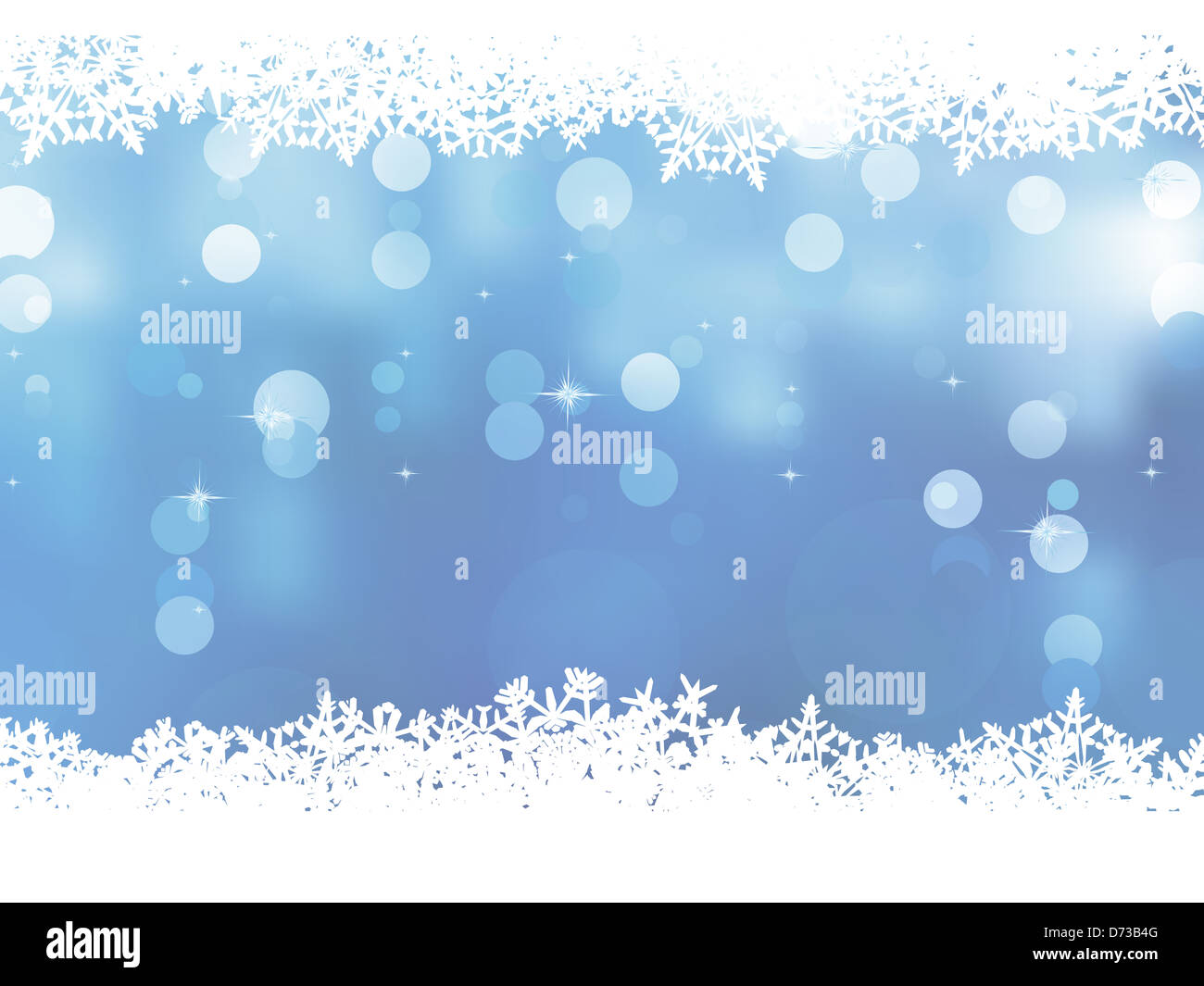 Blue background with snowflakes Stock Photo - Alamy