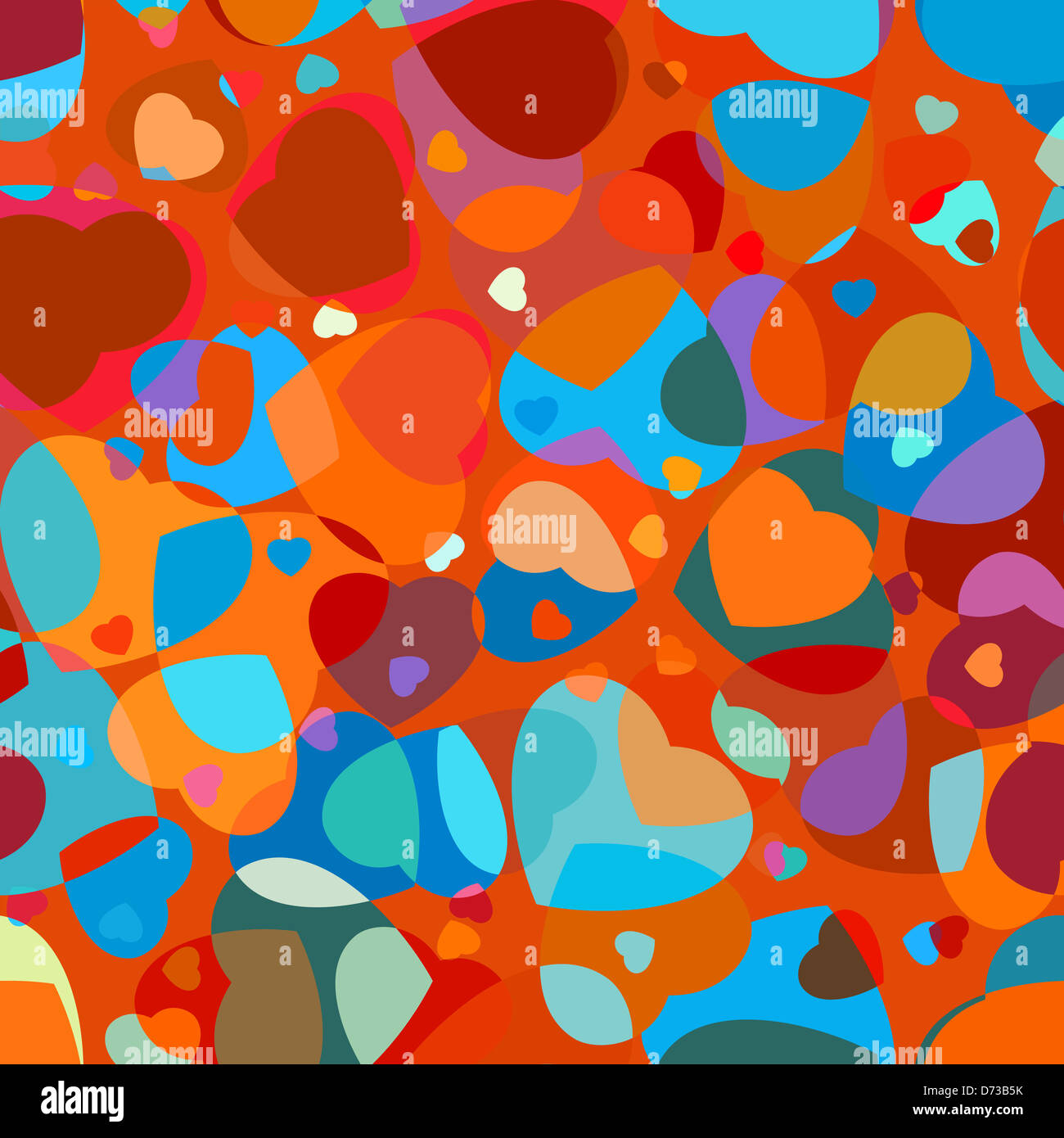 Beautiful colorful heart shape background Stock Photo - Alamy