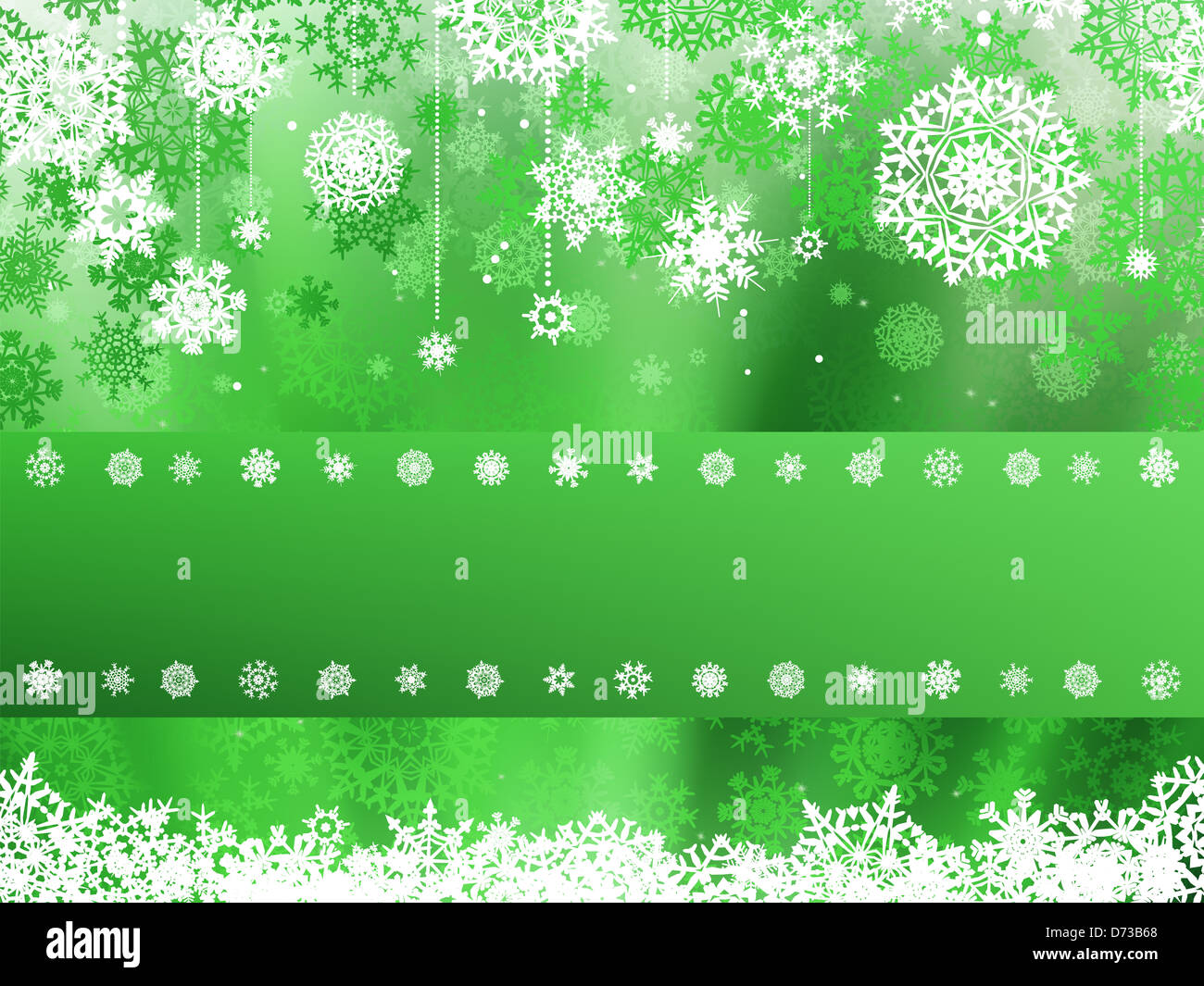 Green christmas background with christmas snowflake Stock Photo - Alamy