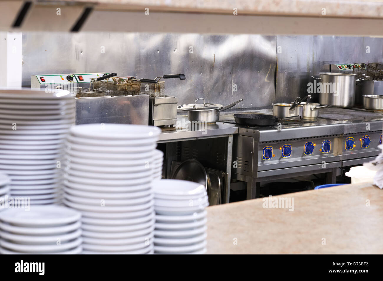 A kitchen in a restaurant Stock Photo - Alamy