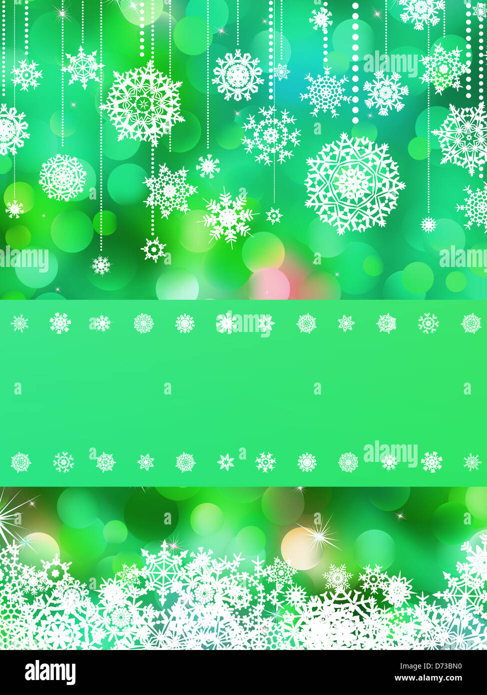 Christmas card template with Colorful bokeh of lights Stock Photo - Alamy