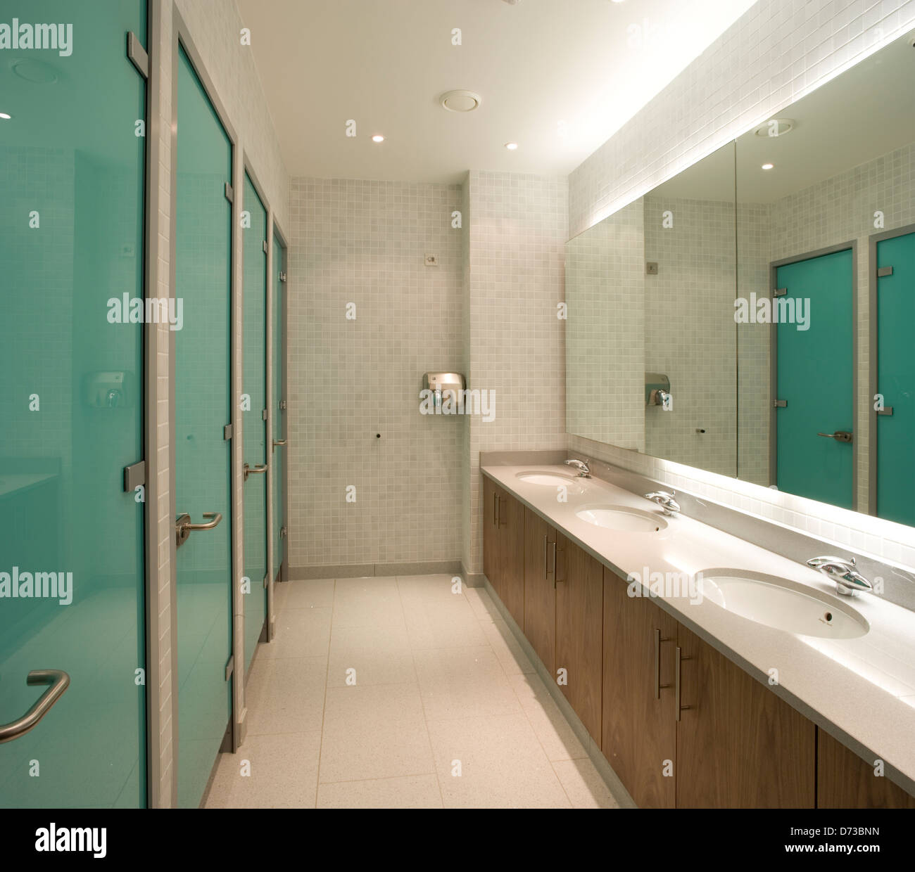 office interior toilet Stock Photo - Alamy