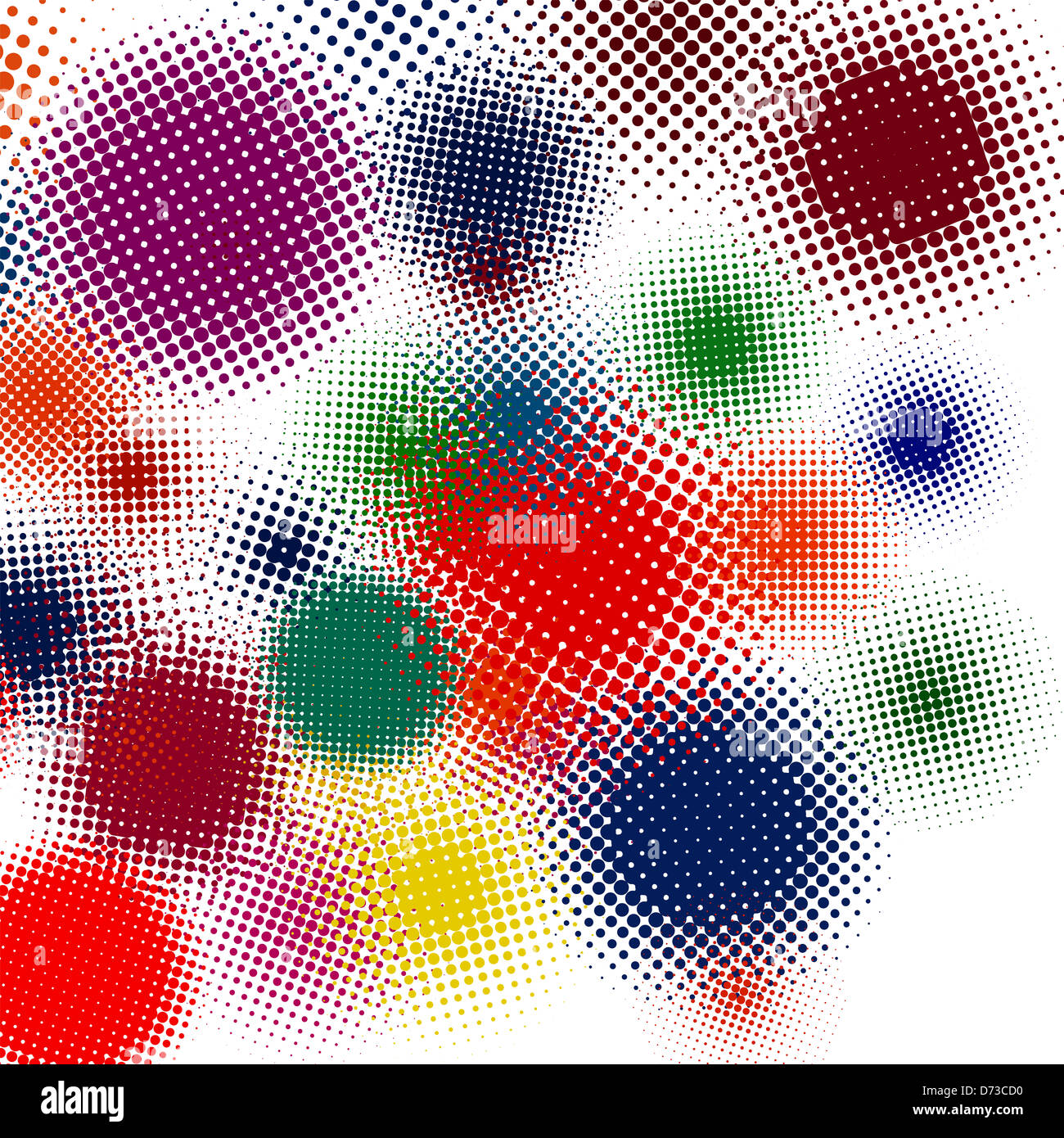 Halftone illustration Set background Stock Photo - Alamy