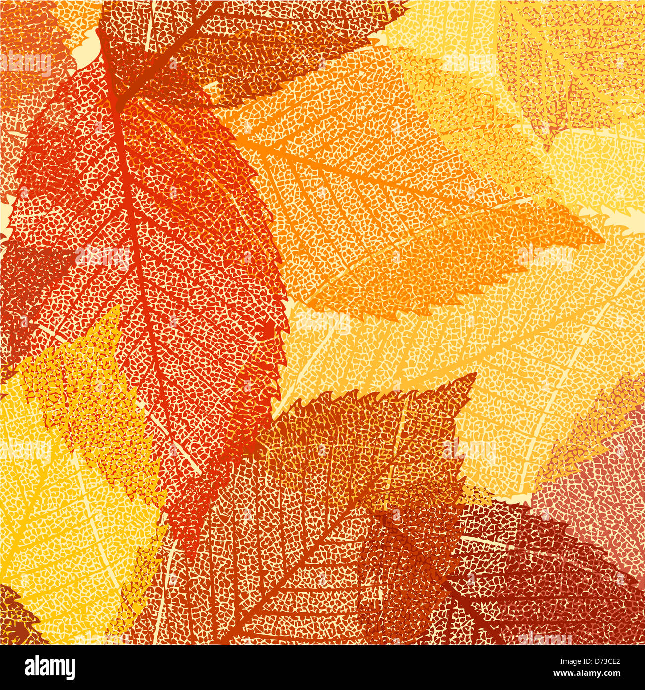 Dry autumn leaves template Stock Photo - Alamy
