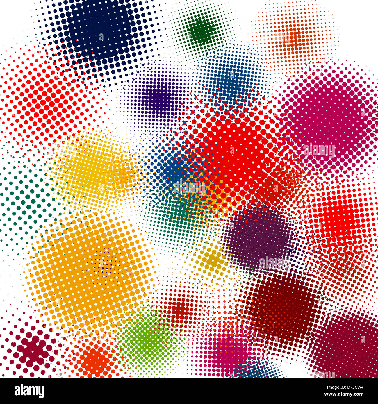 Halftone illustration Set background Stock Photo - Alamy