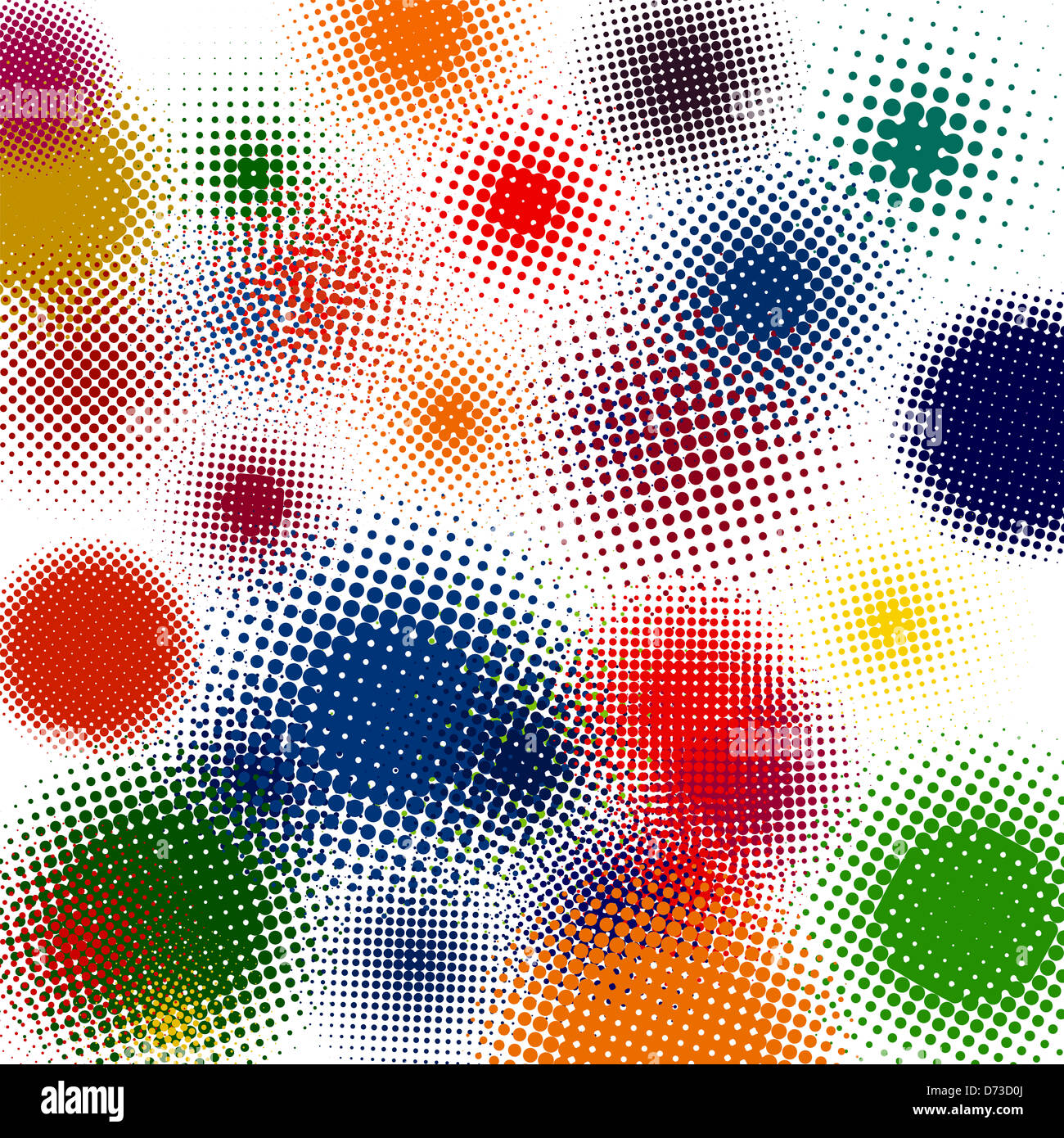 Halftone illustration Set background Stock Photo - Alamy