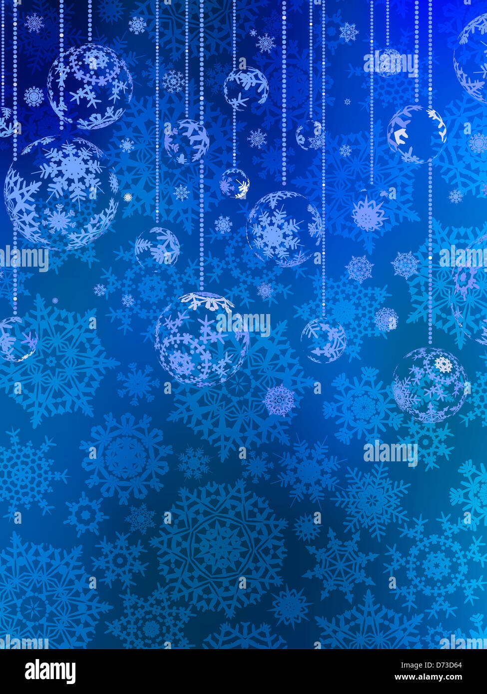 Abstraction blue Christmas background Stock Photo - Alamy