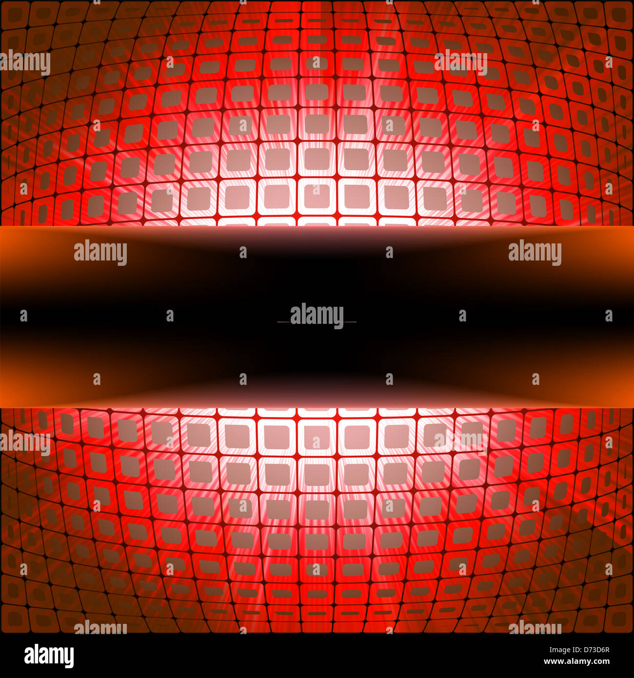 Technology squares with red flare burst Stock Photo - Alamy