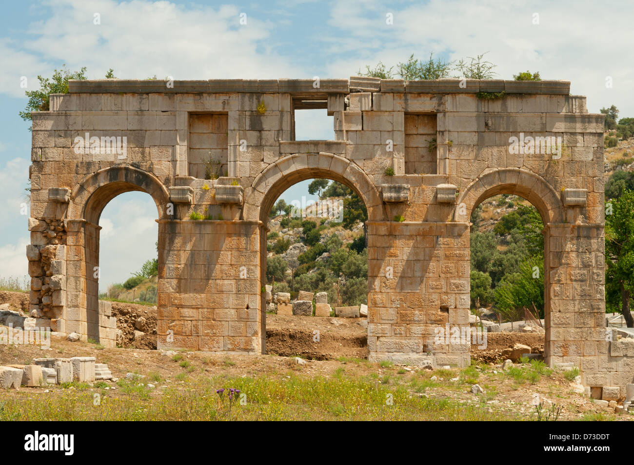 Triumphal Arch at Patara, Antalya, Turkey Stock Photo - Alamy