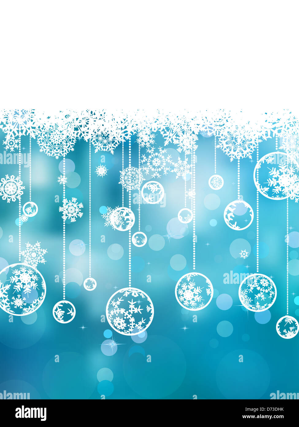 Blue background with snowflakes Stock Photo - Alamy