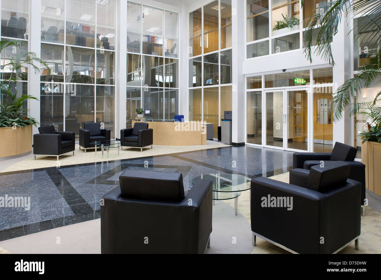 Architecture building commercial property lobby modern office reception ...