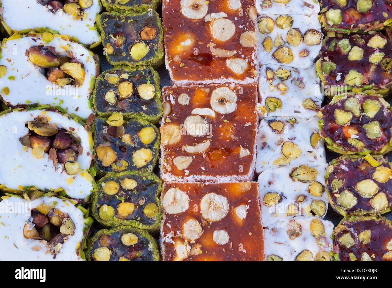 Orange turkish delight hi-res stock photography and images - Alamy