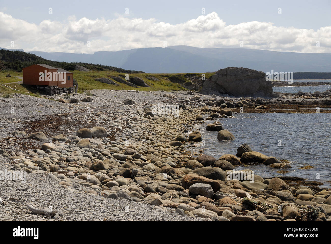 Rocky beach, West Coast, Newfoundland Stock Photo - Alamy
