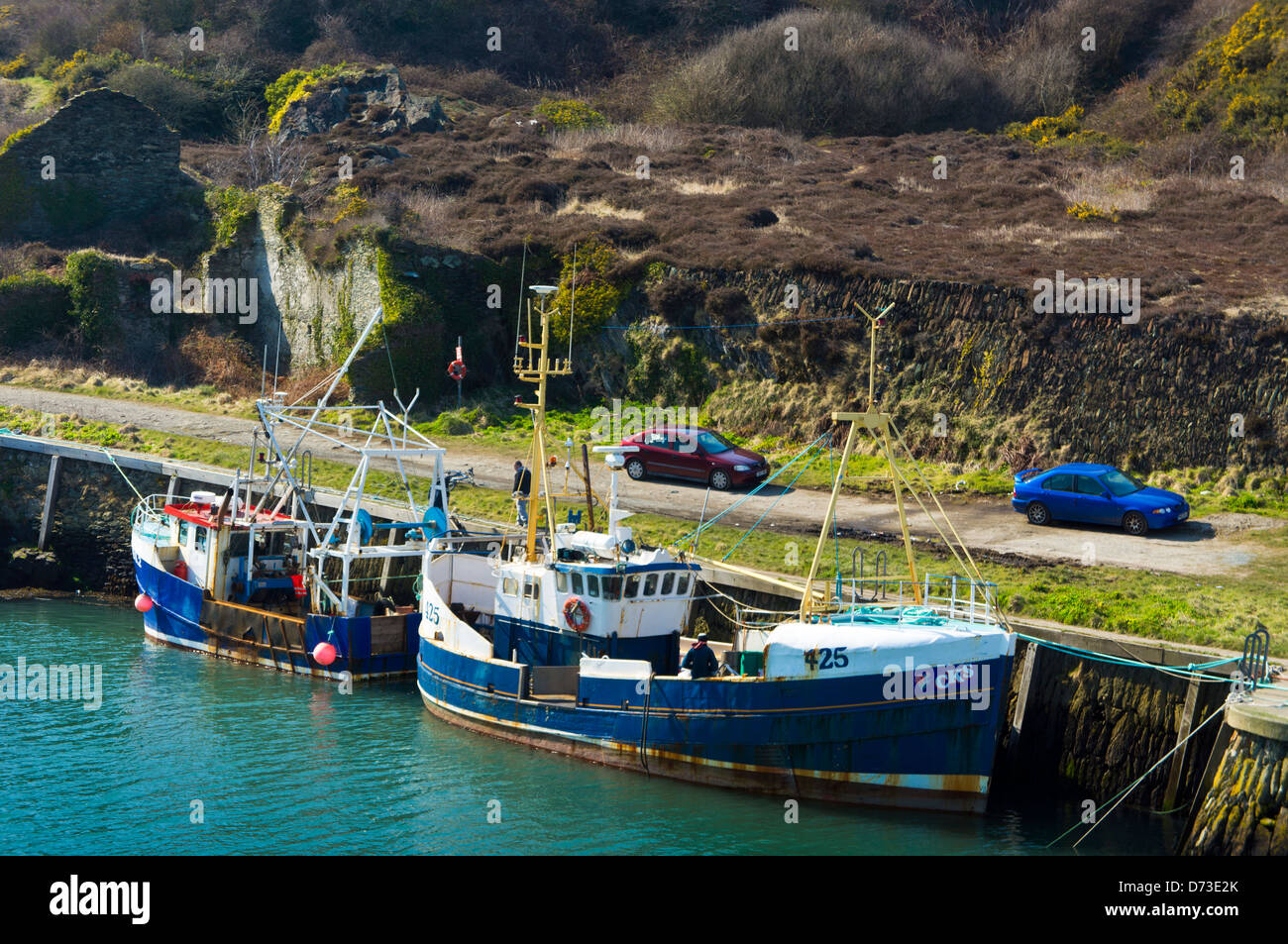 Amlwch Port Anglesey North Wales Uk Fishing Boats and Trawlers. CKS 425 ...