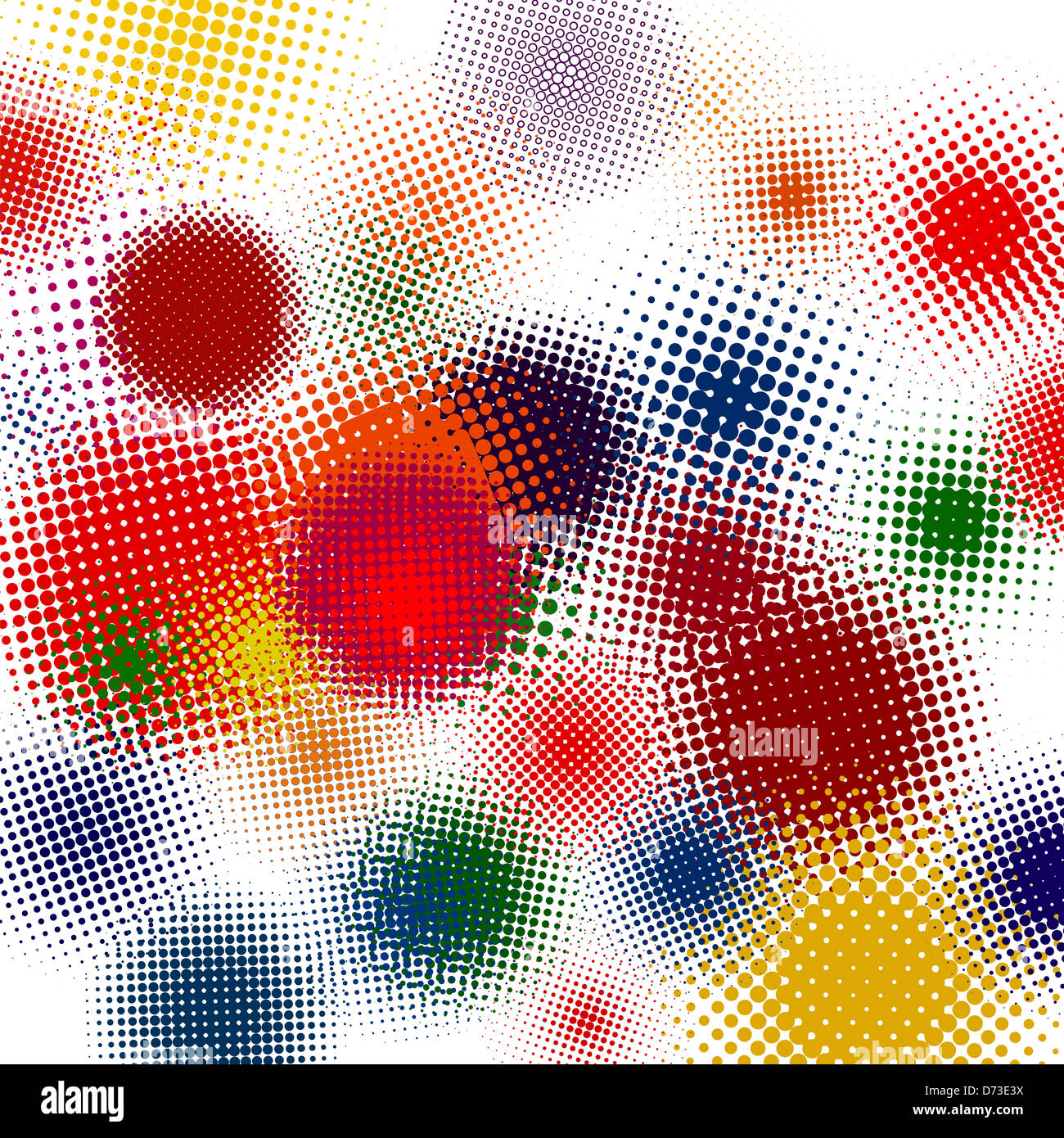 Halftone illustration Set background Stock Photo - Alamy