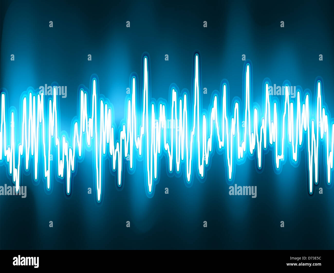 Sound waves oscillating glow light Stock Photo - Alamy