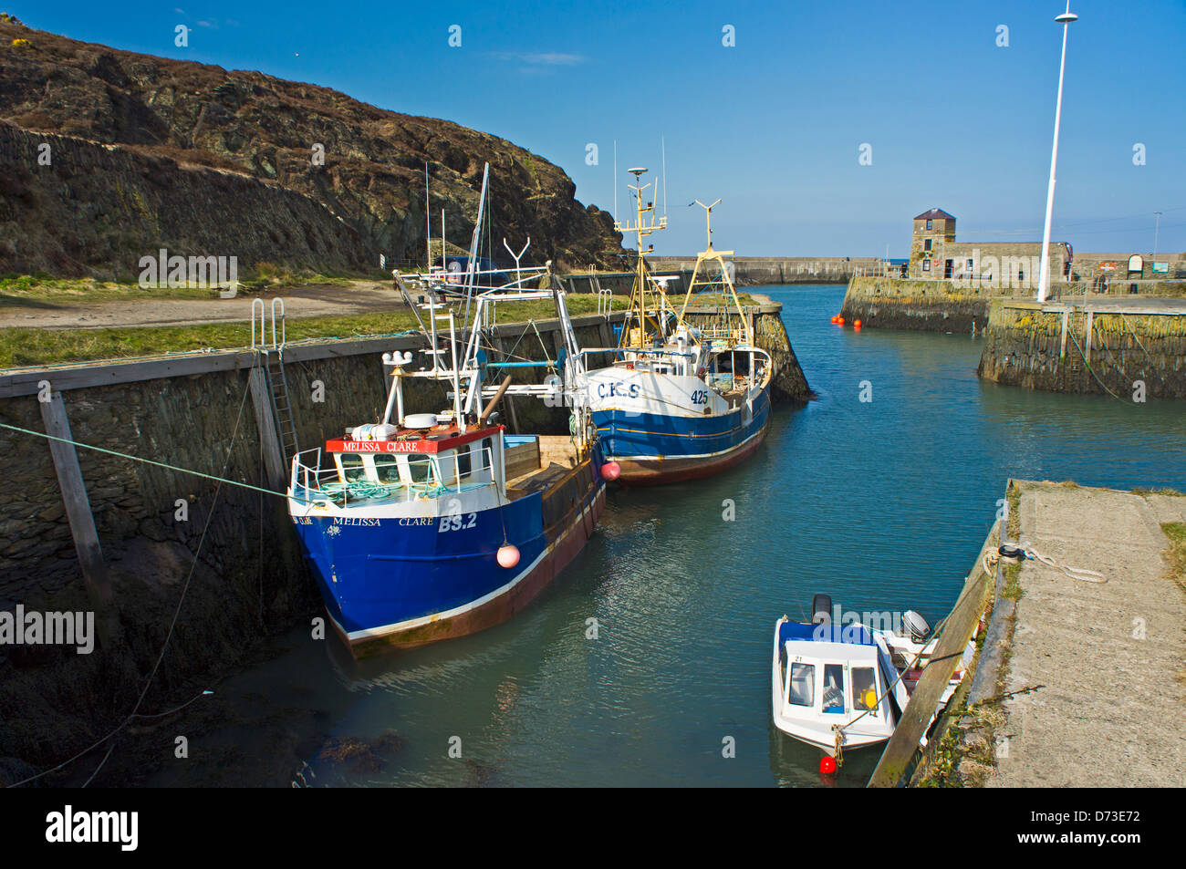 Amlwch Port Anglesey North Wales Uk Fishing Boats and Trawlers. CKS 425 ...