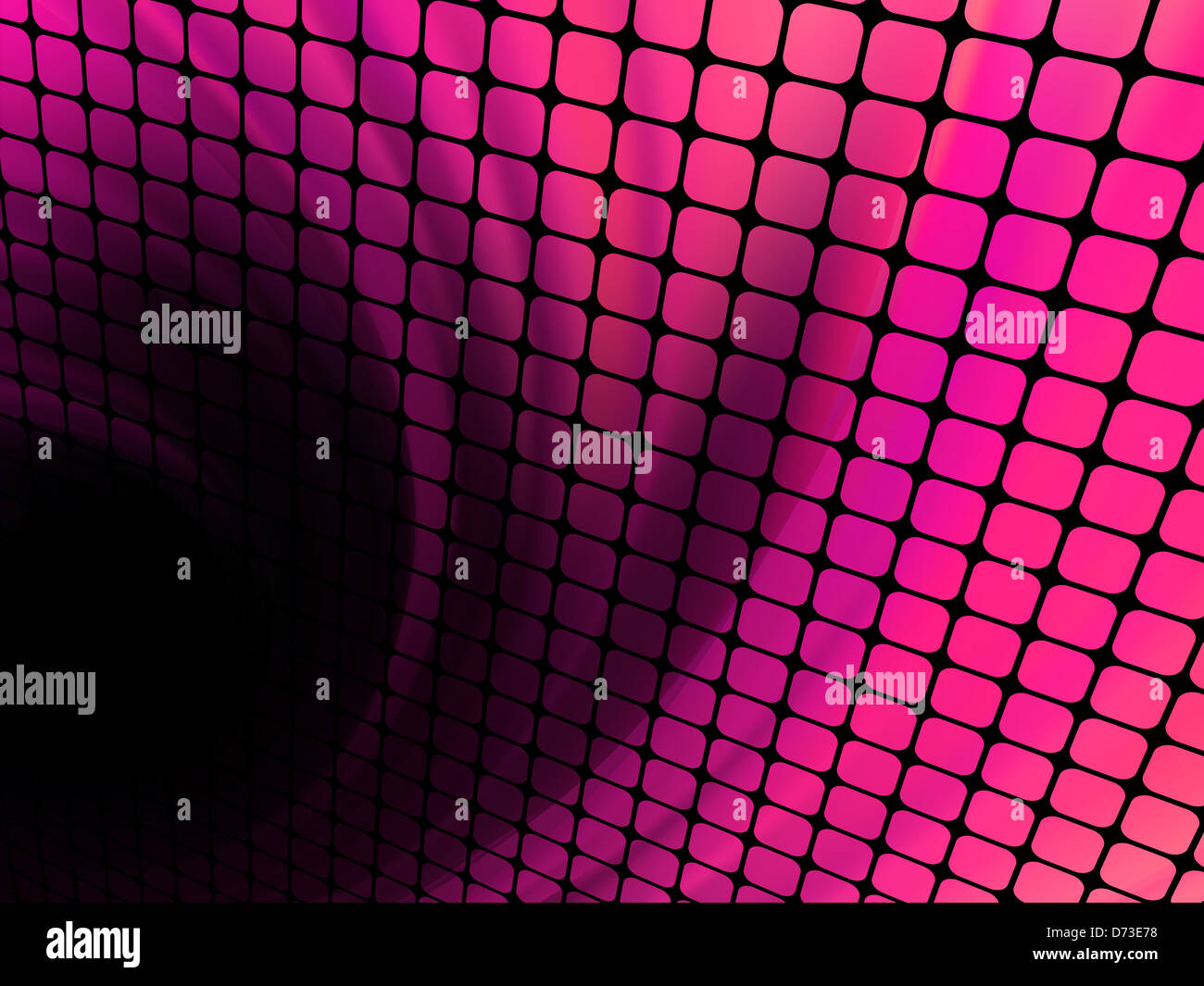 Technology squares with green flare burst Stock Photo - Alamy