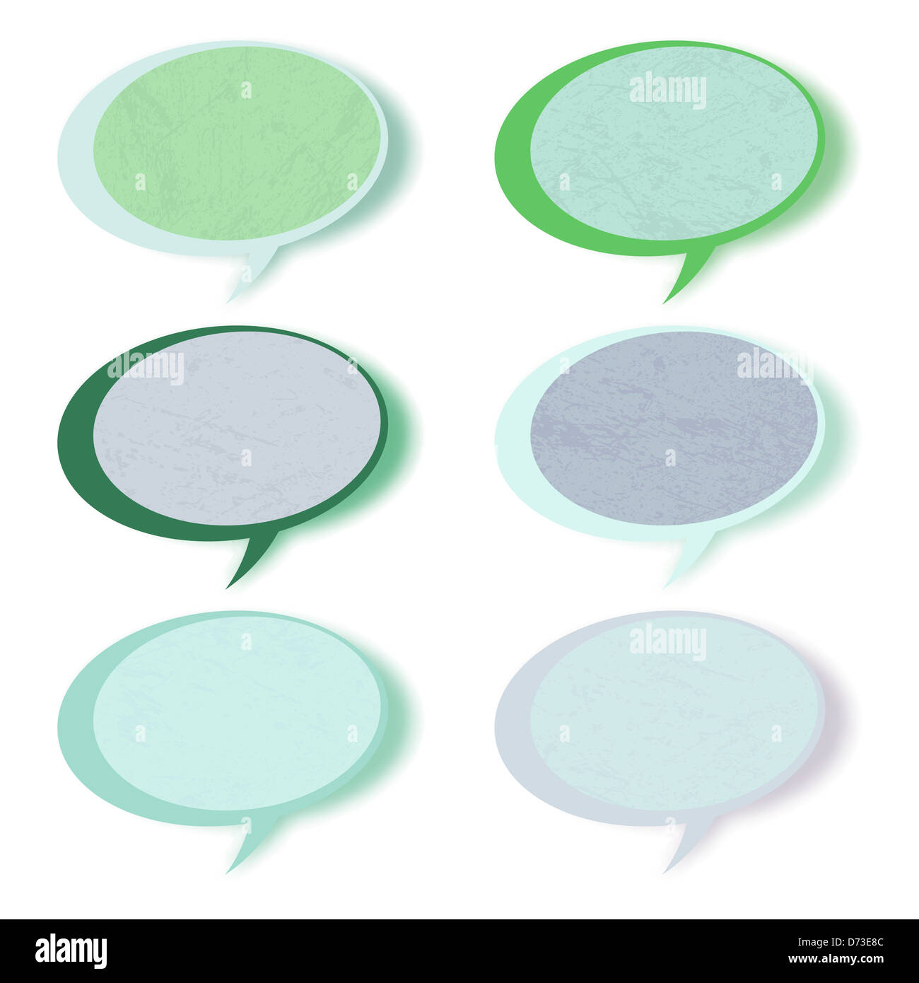 Retro speech bubbles set Cut Out Stock Images & Pictures - Alamy