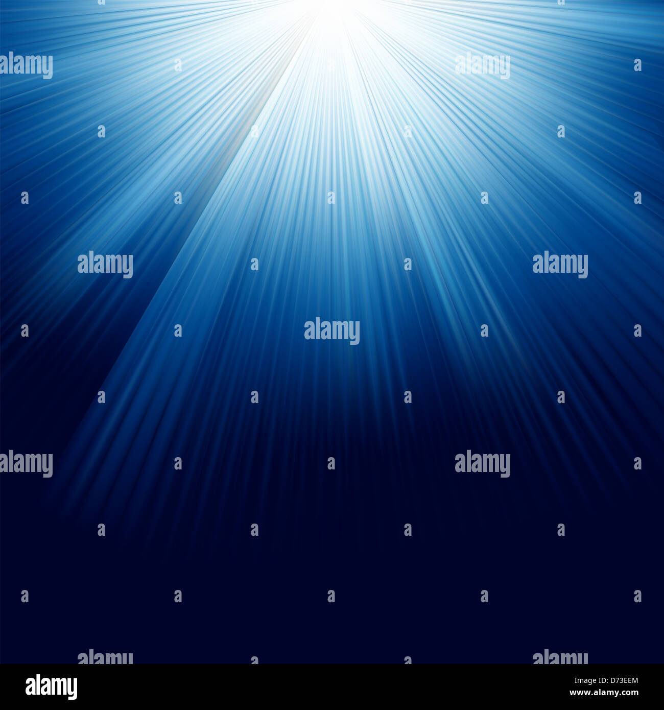 Blue bursting star isolated in black space Stock Photo - Alamy