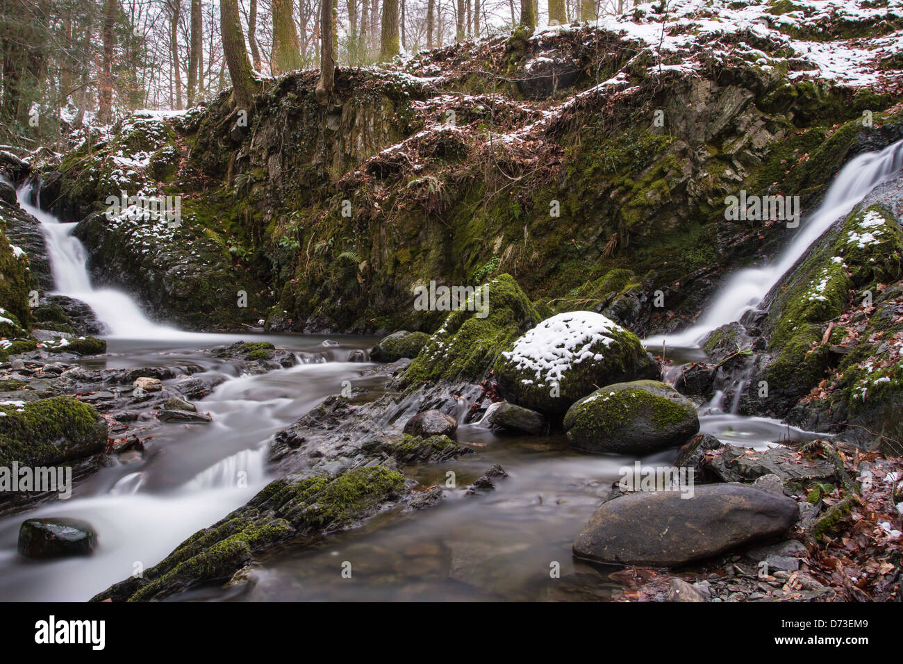 Waterfall in Sherriffs Walk, Windermere Stock Photo - Alamy