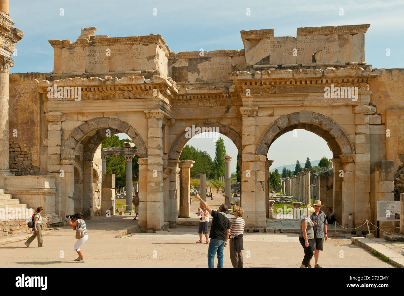 Hadrian's Gate, Ephesus, Selcuk, Izmir, Turkey Stock Photo - Alamy