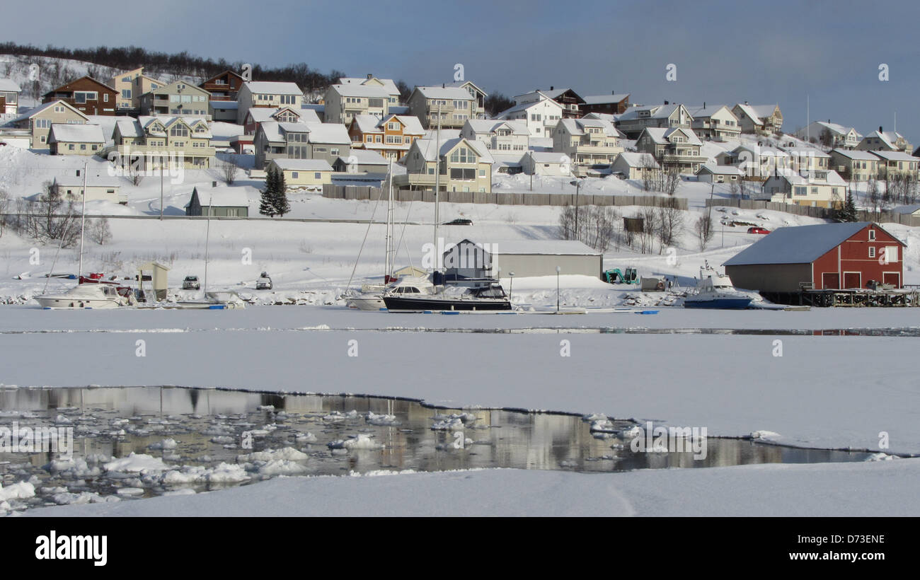 troms tromso arctic norway winter Stock Photo - Alamy
