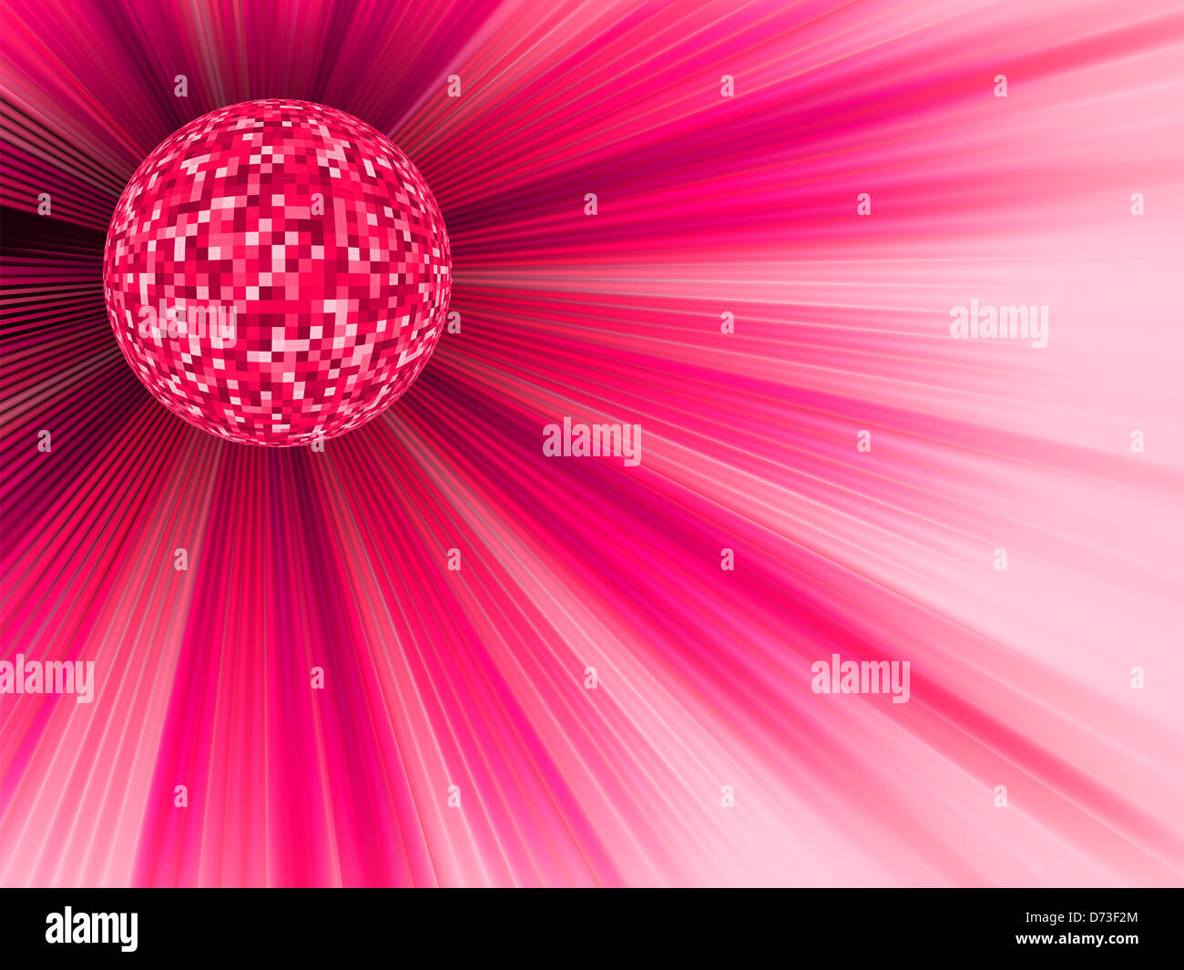 Party Banner with Disco Ball Stock Photo - Alamy