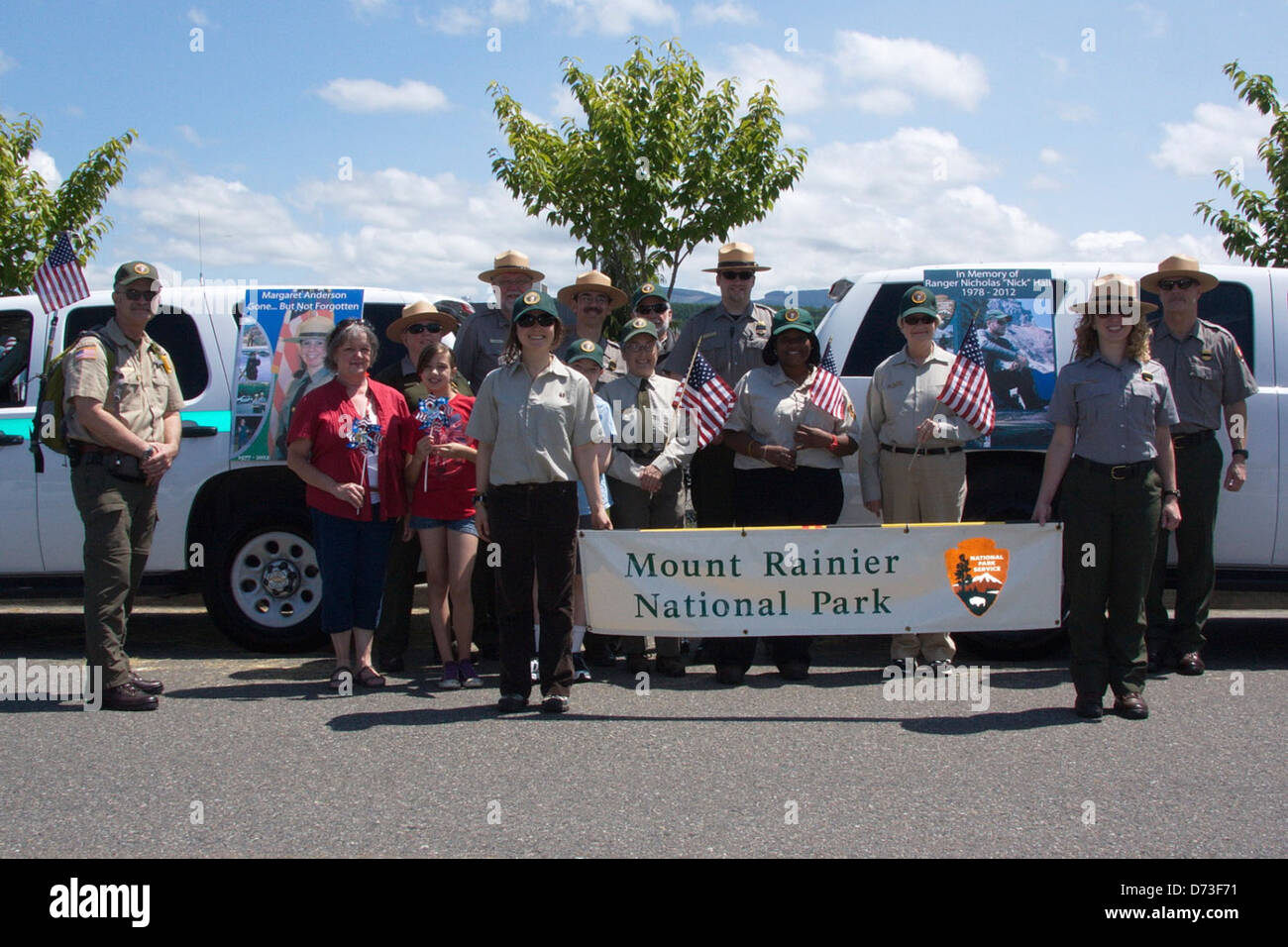 4th of July volunteers (KLB Stock Photo - Alamy