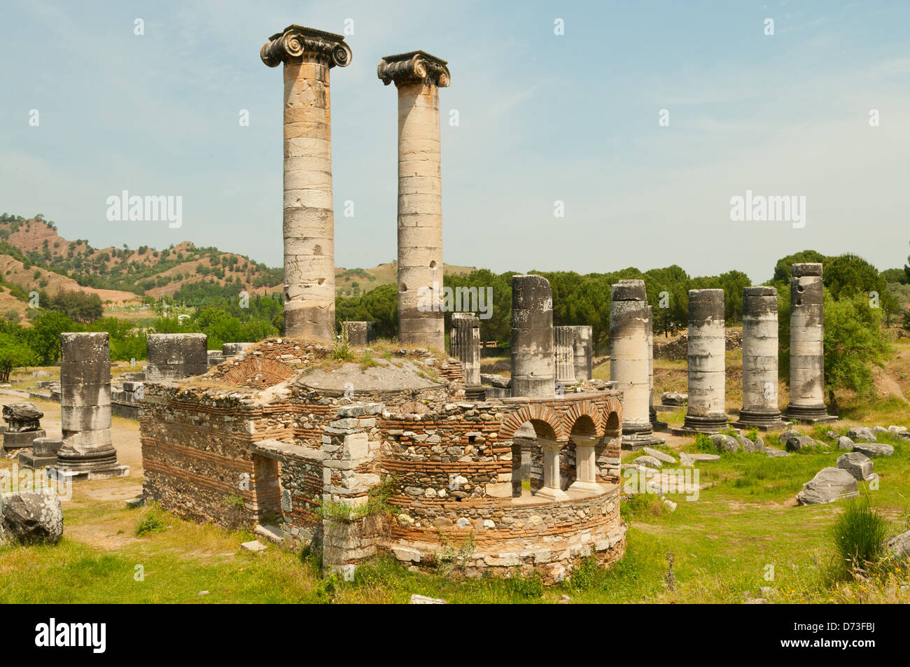Temple of Artemis, Sardis, Manisa, Turkey Stock Photo - Alamy