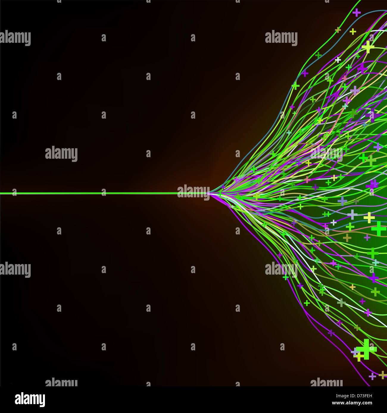 Abstract green energy design against dark background Stock Photo - Alamy