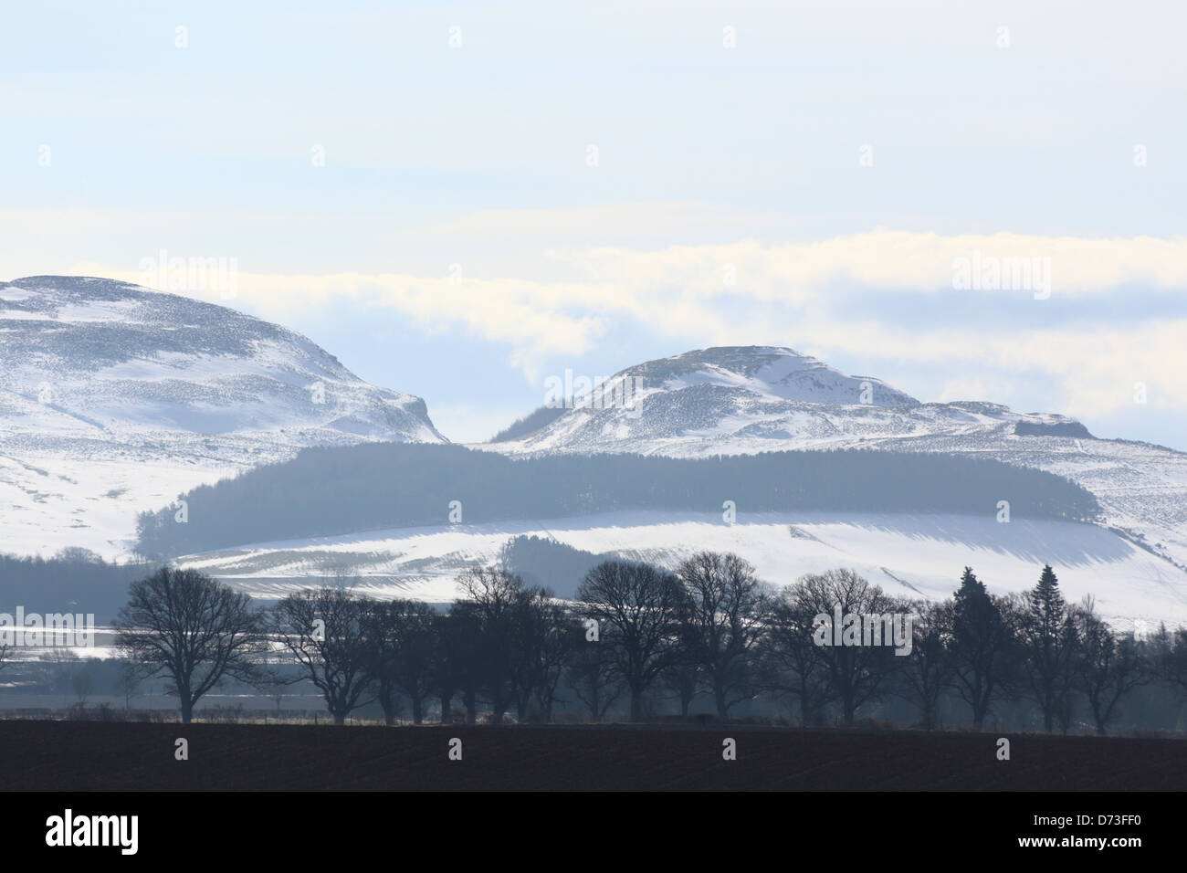 Shot taken from near Burrelton in Perthshire looking South to snow ...