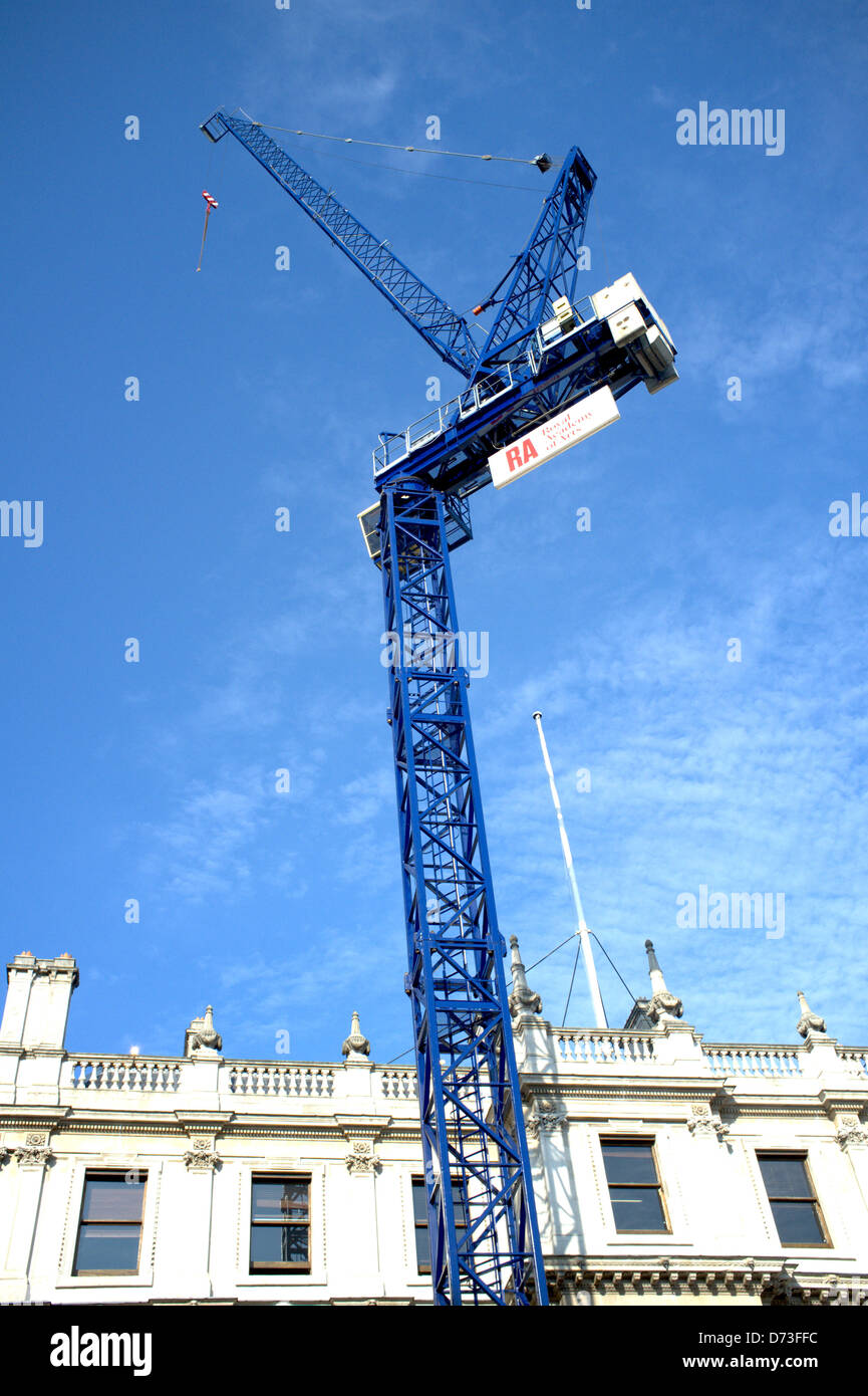 Blue crane tower in Royal Academy of Arts Stock Photo - Alamy