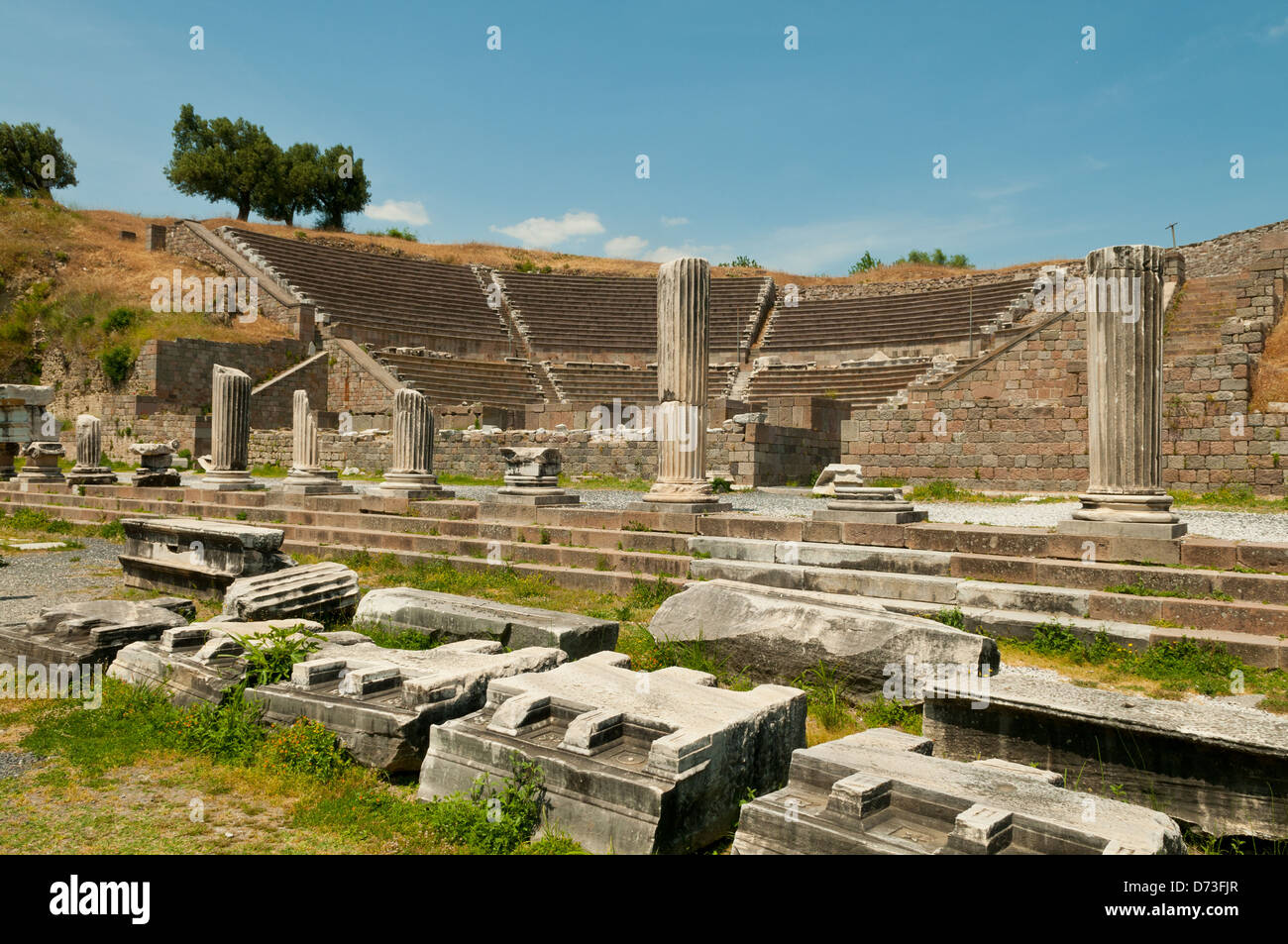 Roman Theatre, Asclepion, Bergama, Anatolia, Turkey Stock Photo - Alamy
