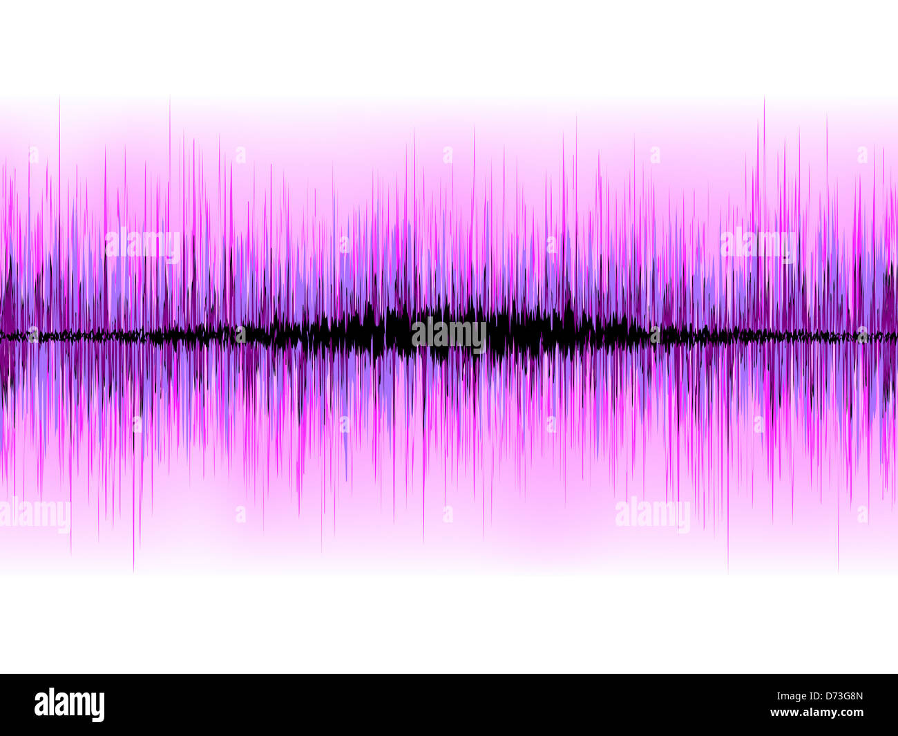 Sound waves oscillating on white background Stock Photo - Alamy