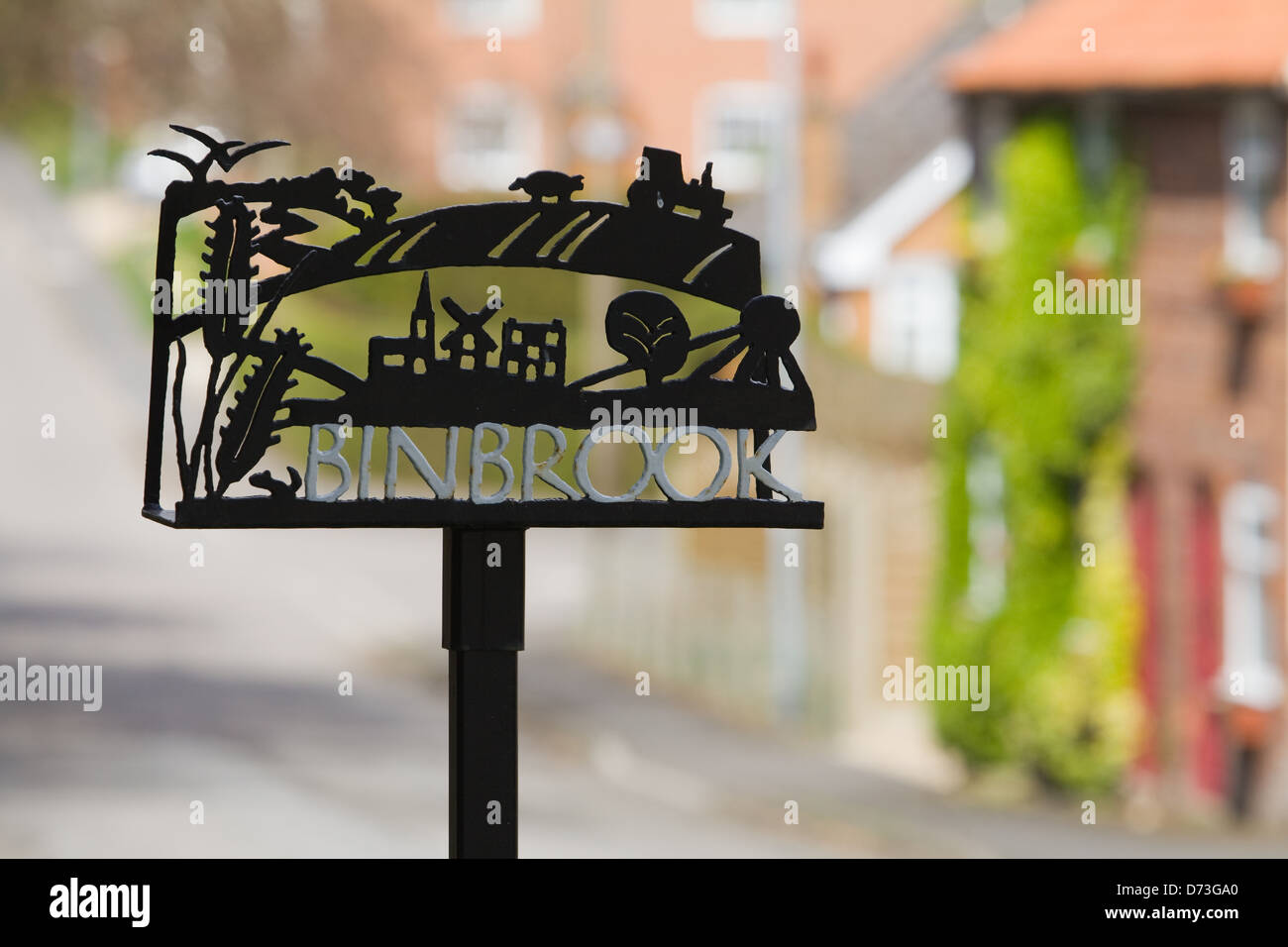 English village road sign hi-res stock photography and images - Alamy