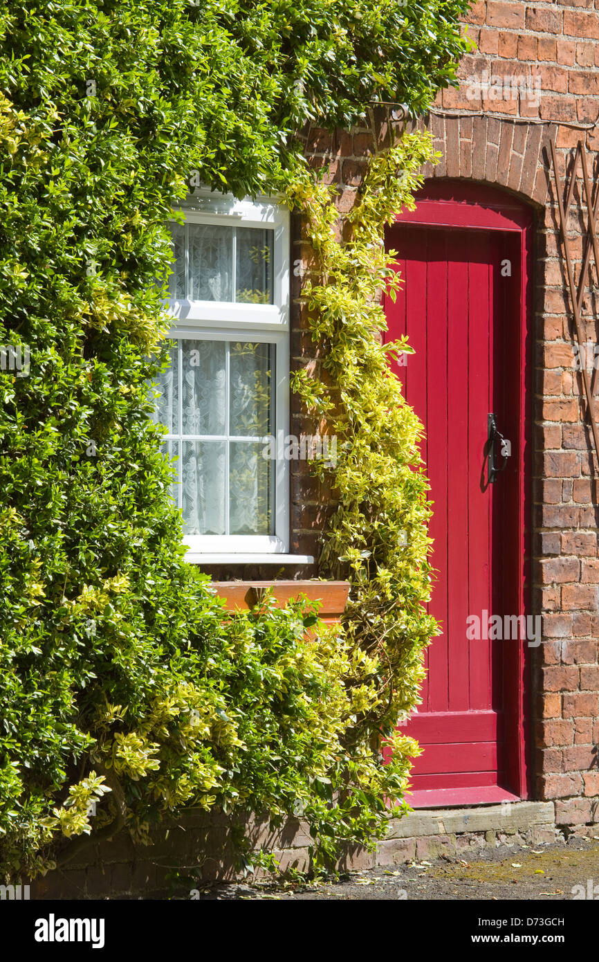 Traditional cottage houses in the village of Binbrook in the ...