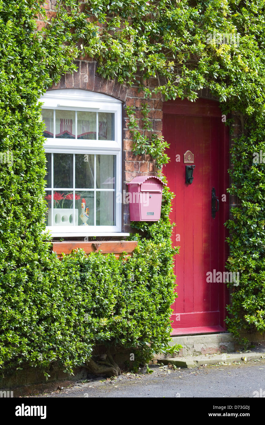 Traditional cottage houses in the village of Binbrook in the ...