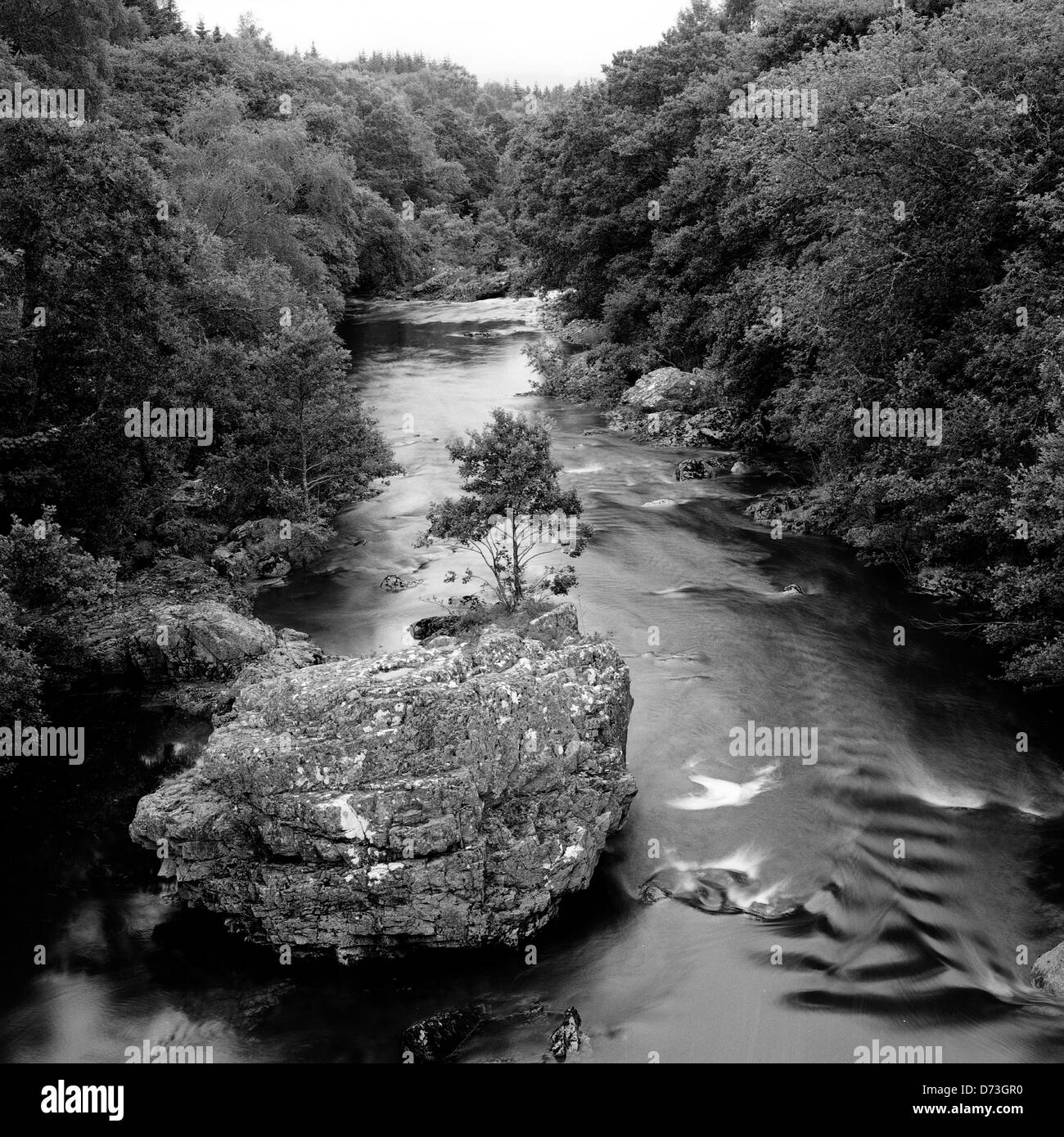 Whitebridge, Scotland, River landscape east of Loch Ness in ...