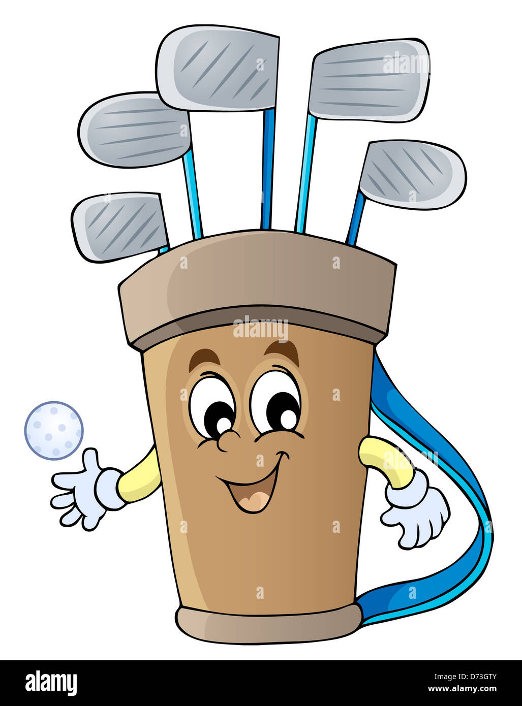 Image with golf theme 1 - picture illustration Stock Photo - Alamy