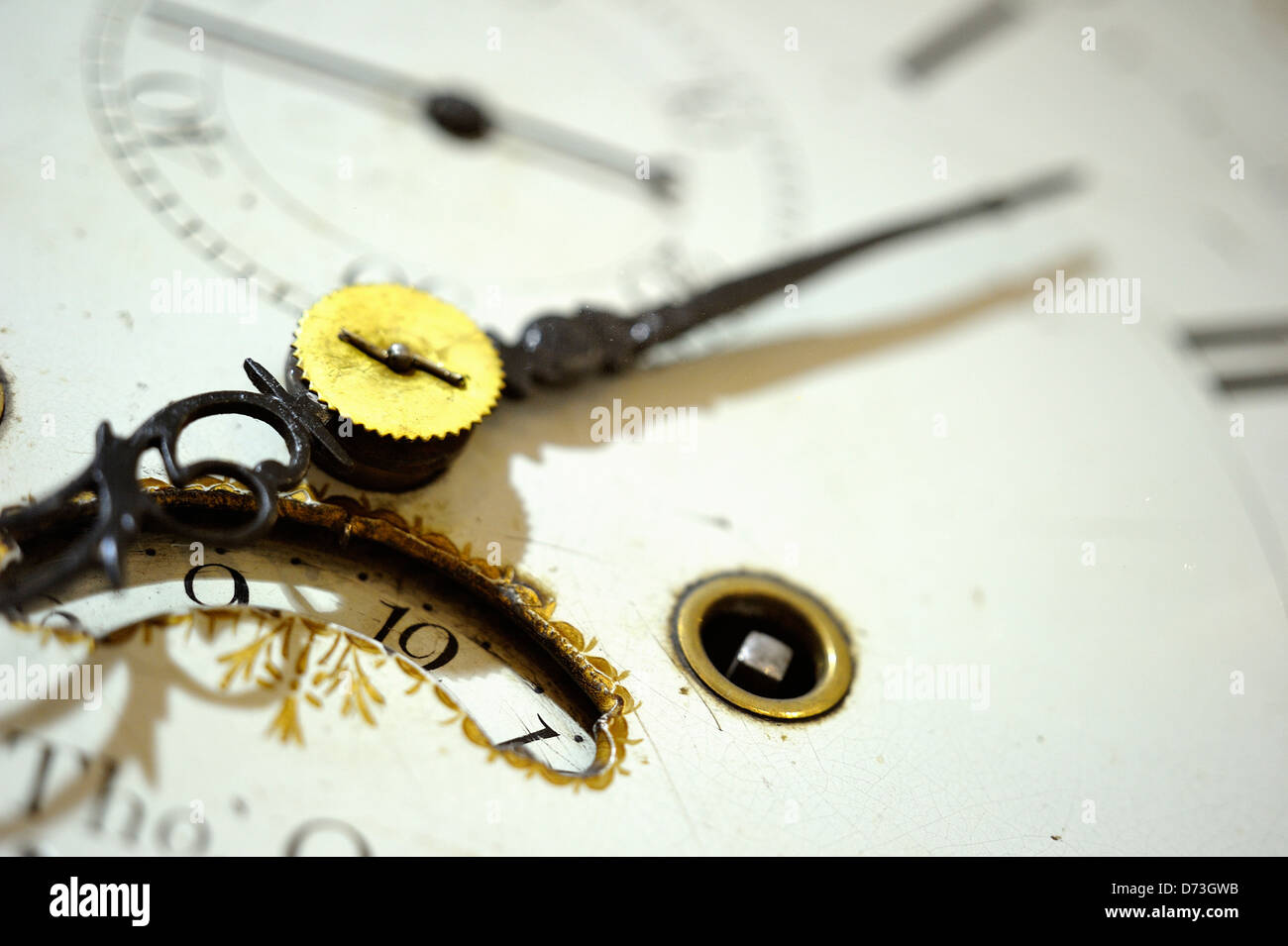 Ancient watch detail Stock Photo - Alamy