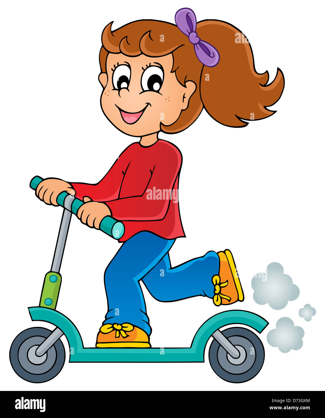 Kids play theme image 4 - picture illustration Stock Photo - Alamy