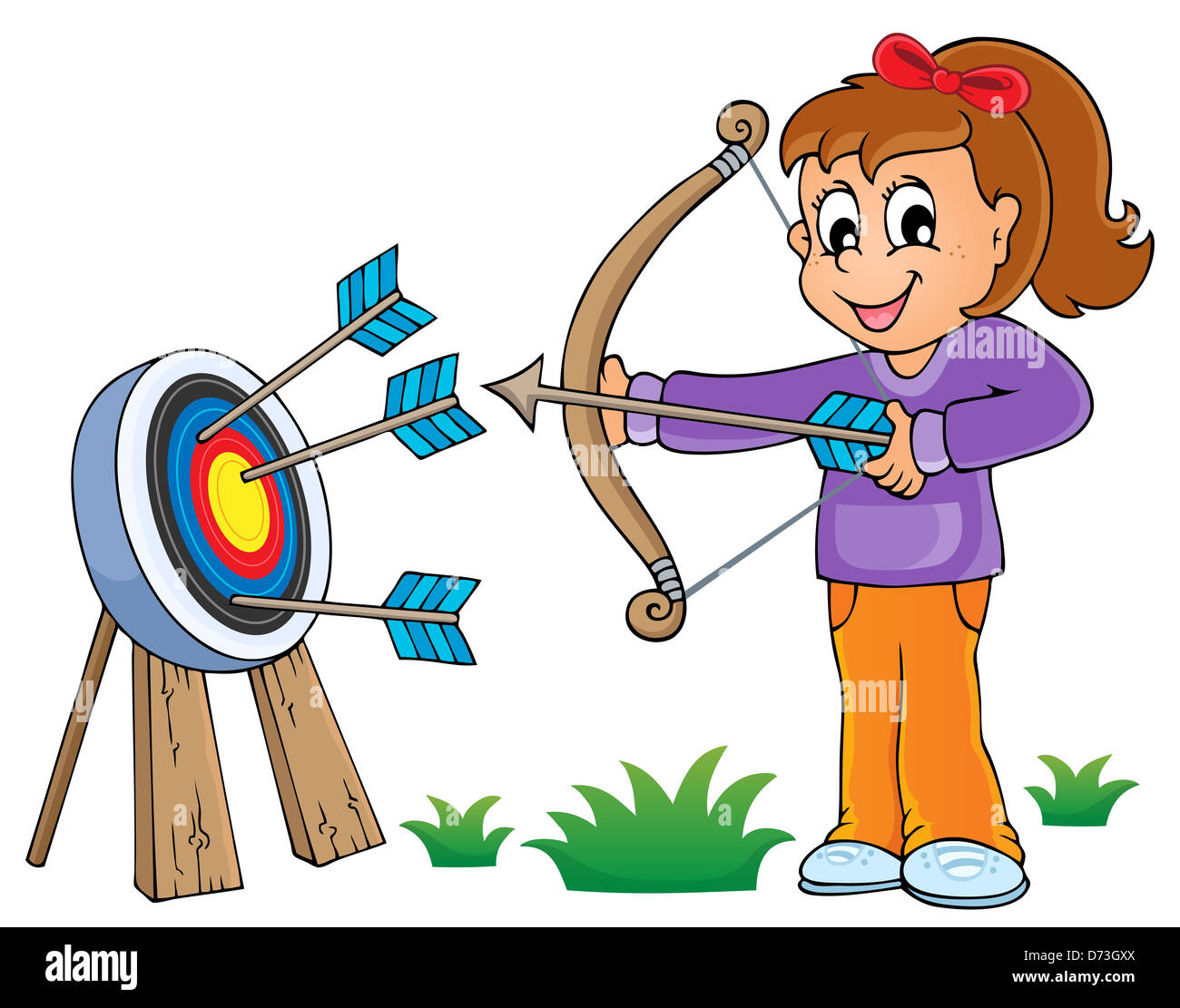 Kids play theme image 6 - picture illustration Stock Photo - Alamy
